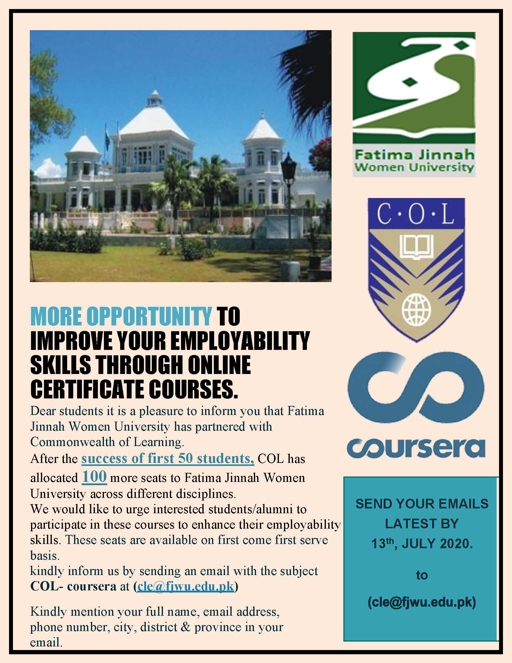 Fjwu Logo Fine Arts | Fatima Jinnah Women University